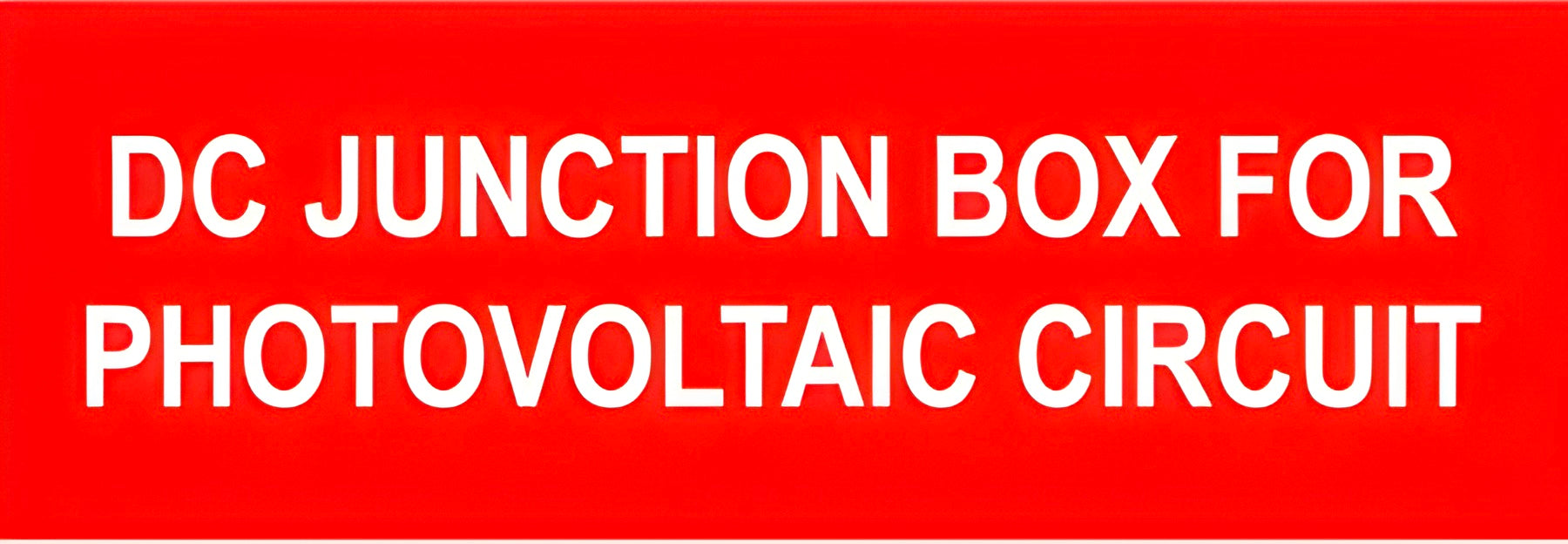 S-I-10 DC Junction Box Label – Marshall Placards